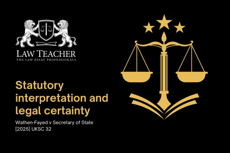 Statutory interpretation and legal certainty: Wathen-Fayed v Secretary ...